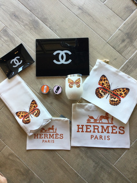 TD Asstd Logo Small Pouch – Silver Accents